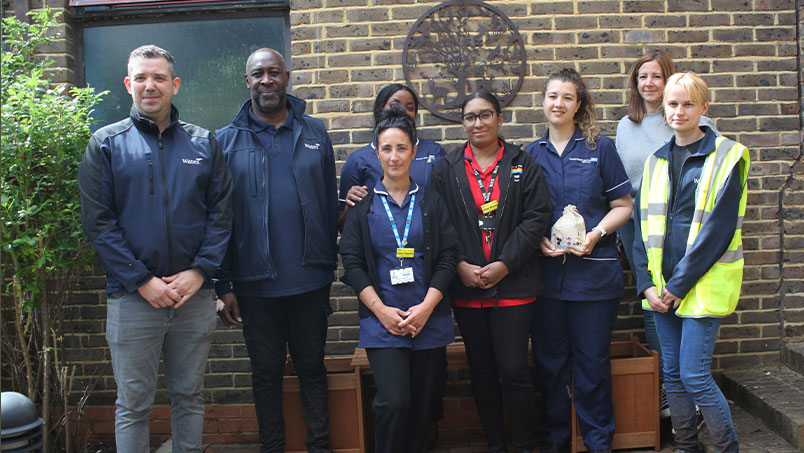 A hospital garden makeover for bereaved families in Croydon - Wates